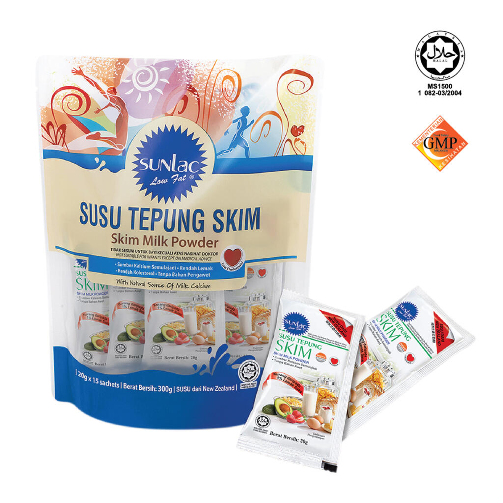 SUNLAC Inst. Skim Milk 20g x 15sachets - Dailylac