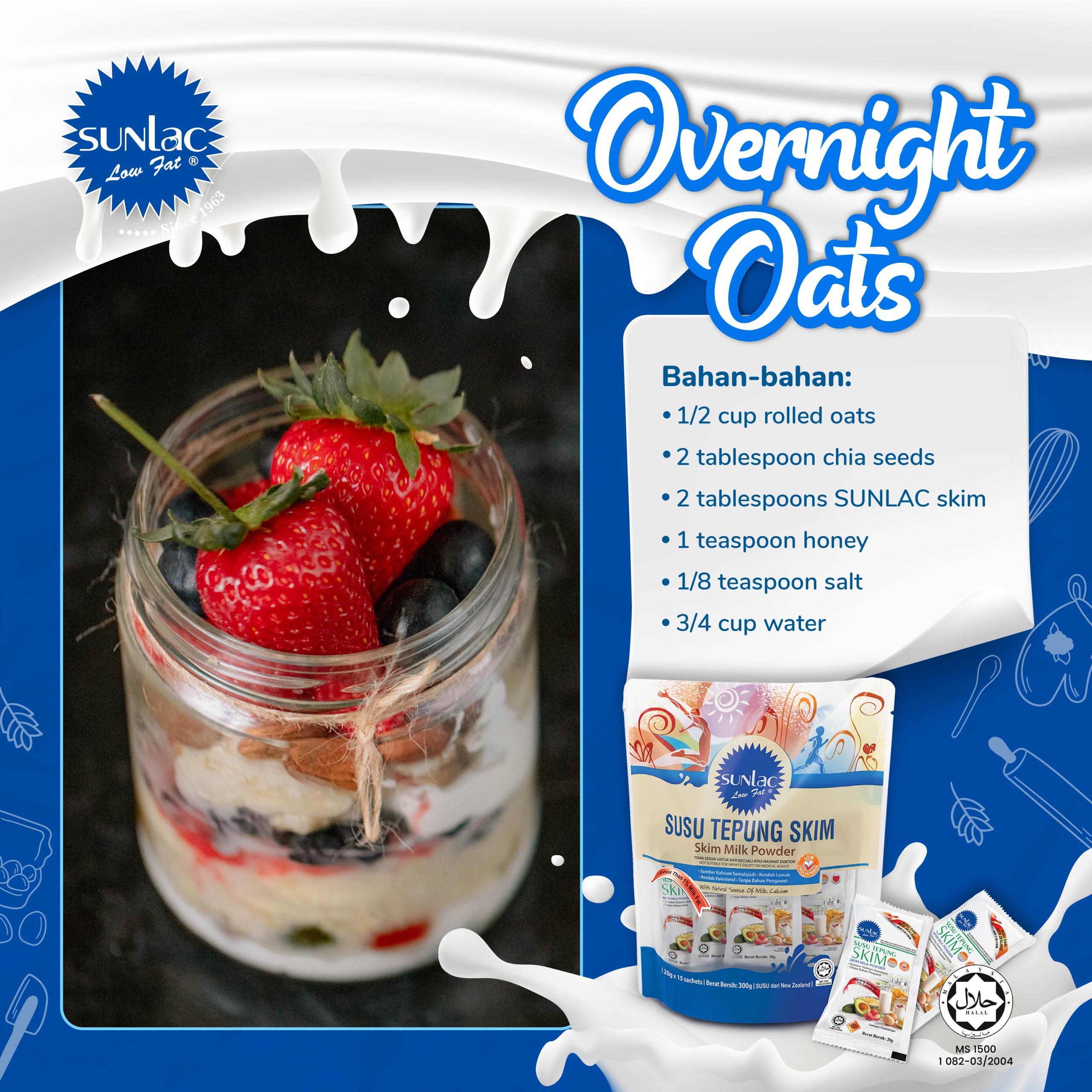 Overnight Oats Recipe - Dailylac